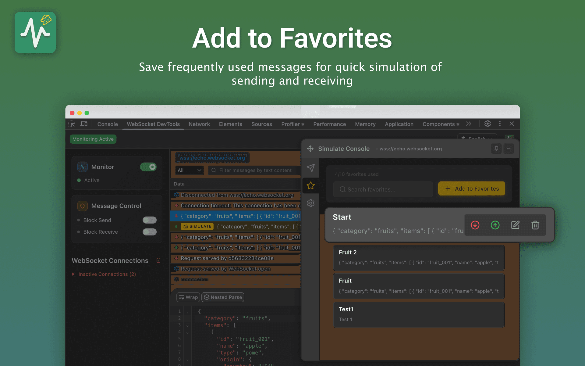 WebSocket DevTools - Complete WebSocket Traffic Control Extension